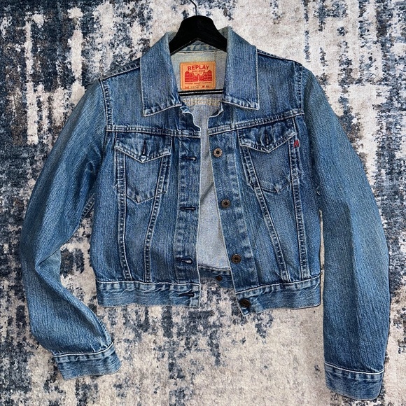 Replay | Jackets & Coats | Vintage Replay Denim Cropped Jacket | Poshmark